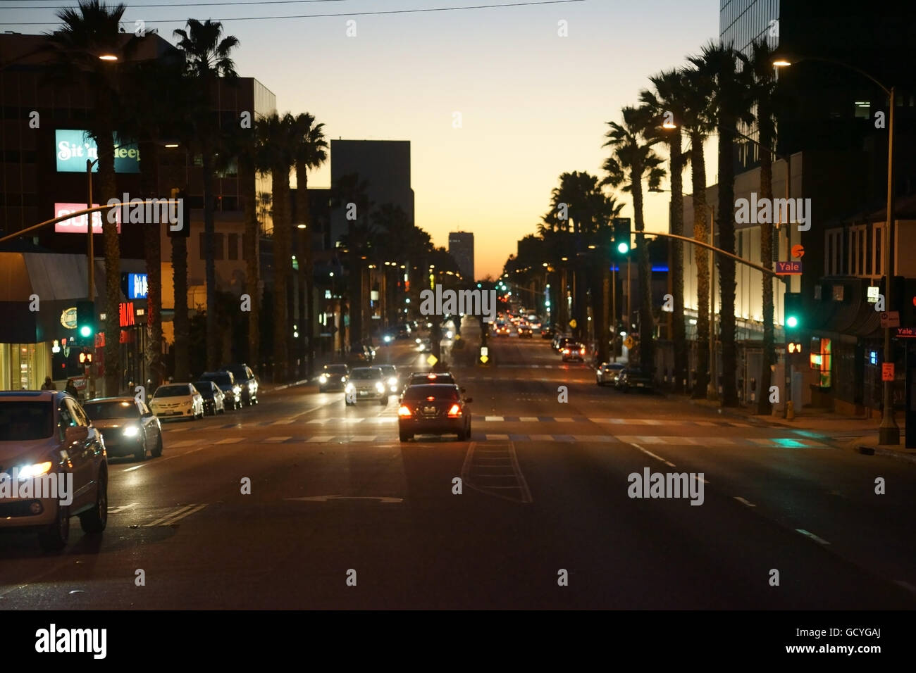 Traffic on Santa Monica Boulevard Stock Photo - Alamy