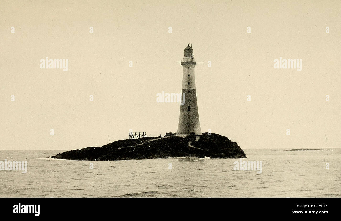 The Dhu Heartach Lighthouse, circa 1890 Stock Photo - Alamy