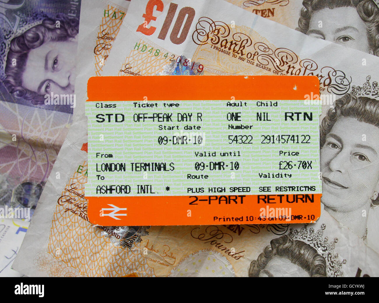 A general view of a disused rail ticket, as inflation-busting rises in ...