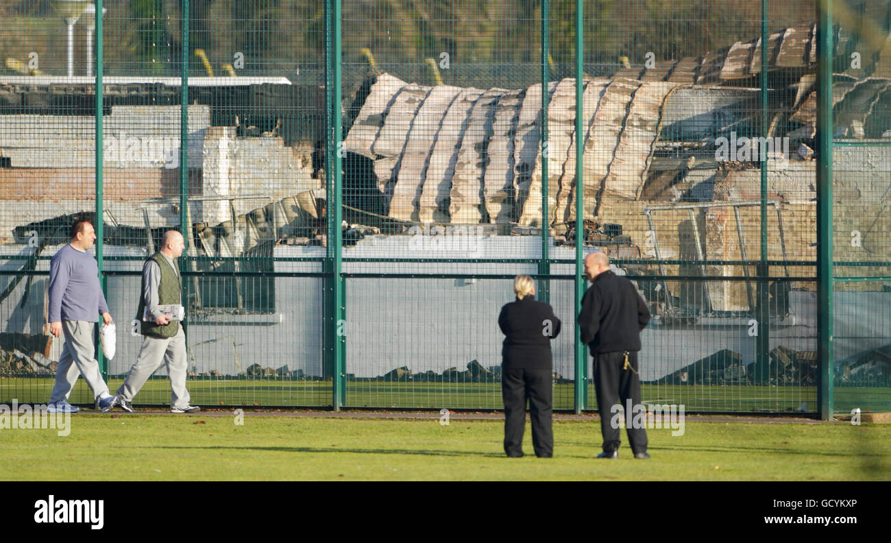 Inmates riot at HMP Ford Stock Photo - Alamy