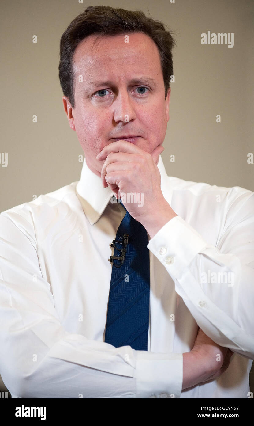 David Cameron visits Leicester Stock Photo - Alamy