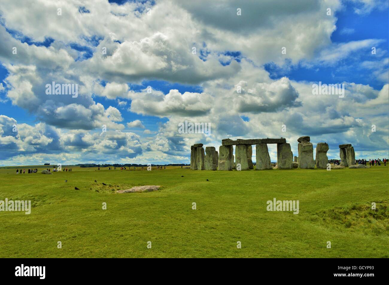 Wide of Stonehenge on a Beautiful Day Stock Photo - Alamy