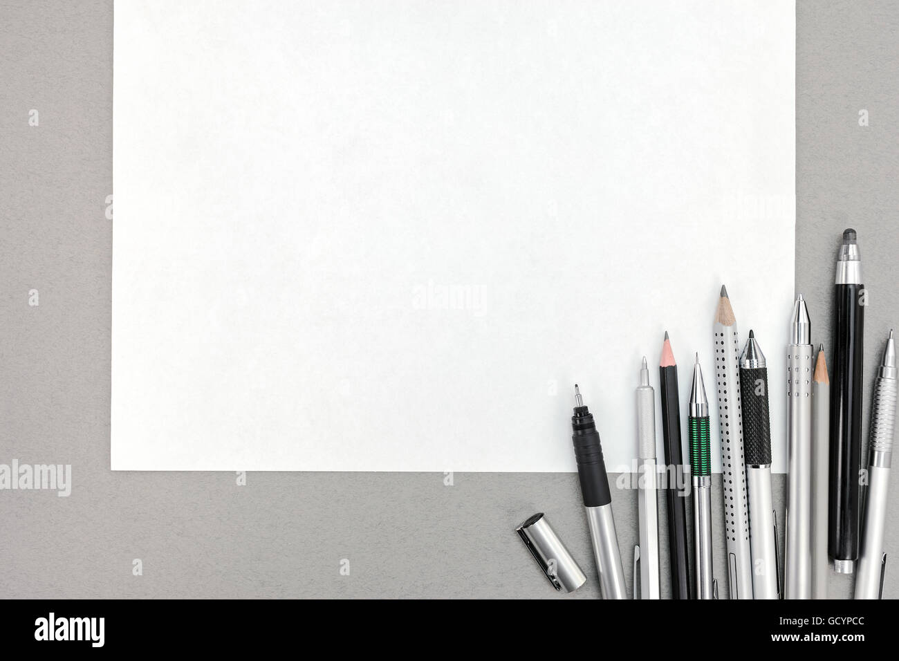 Pen on flat paper hi-res stock photography and images - Alamy
