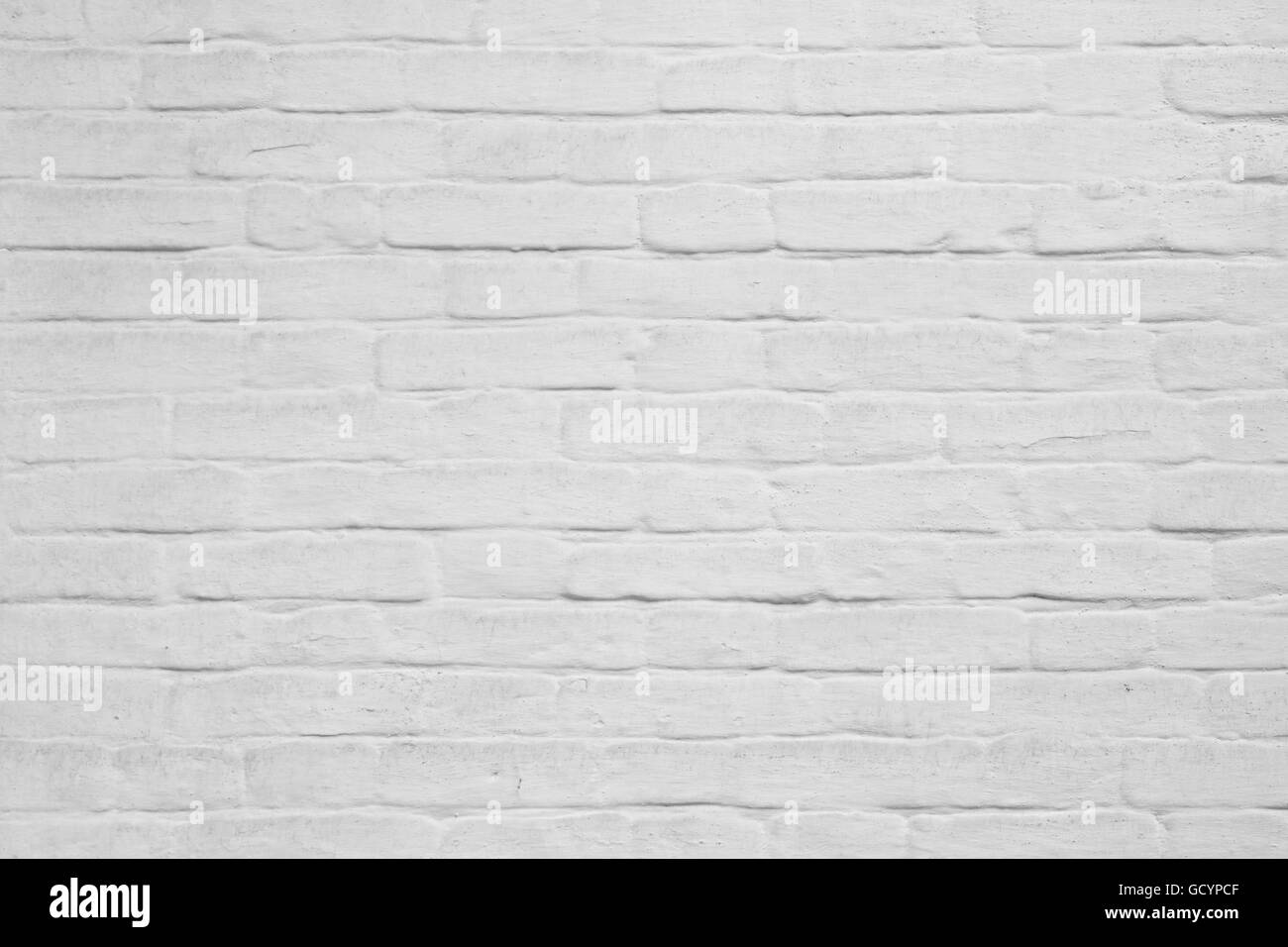 Wall of white bricks Stock Photo - Alamy