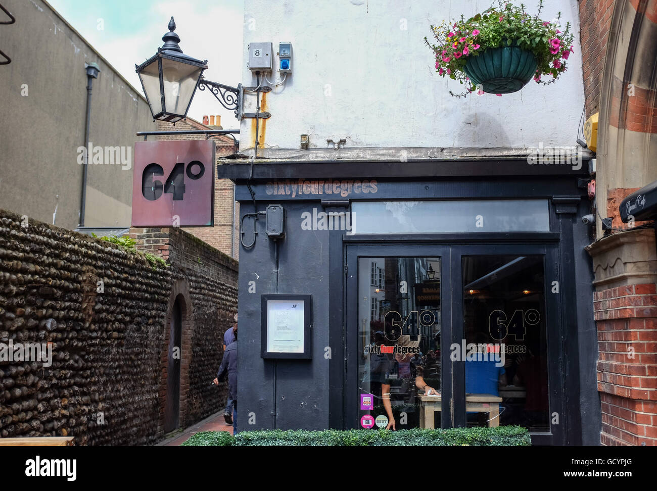 The 64 Degrees restaurant in The Lanes district of Brighton UK Stock ...
