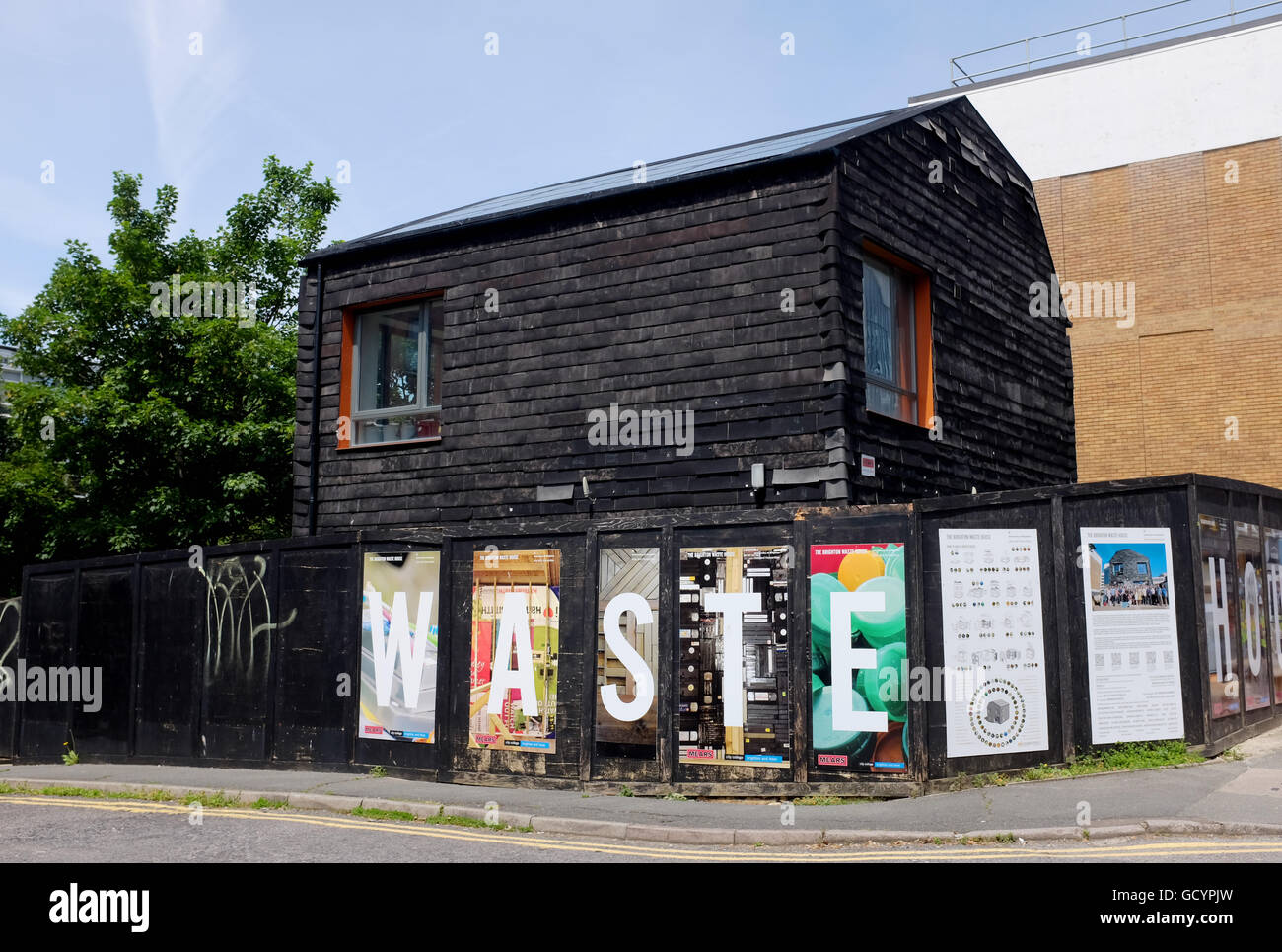 The Waste House at Brighton University constructed of recycled ...