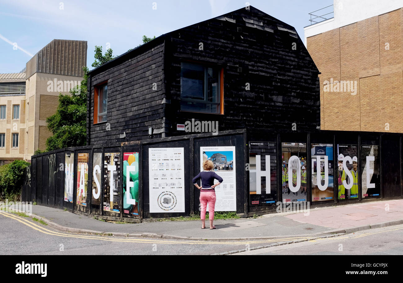 The Waste House at Brighton University constructed of recycled ...