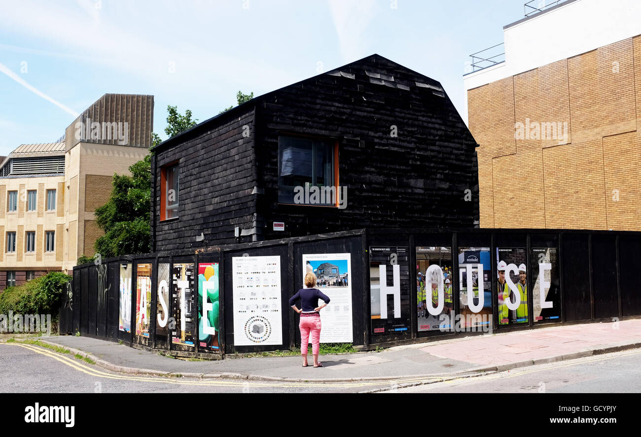 The Waste House at Brighton University constructed of recycled ...