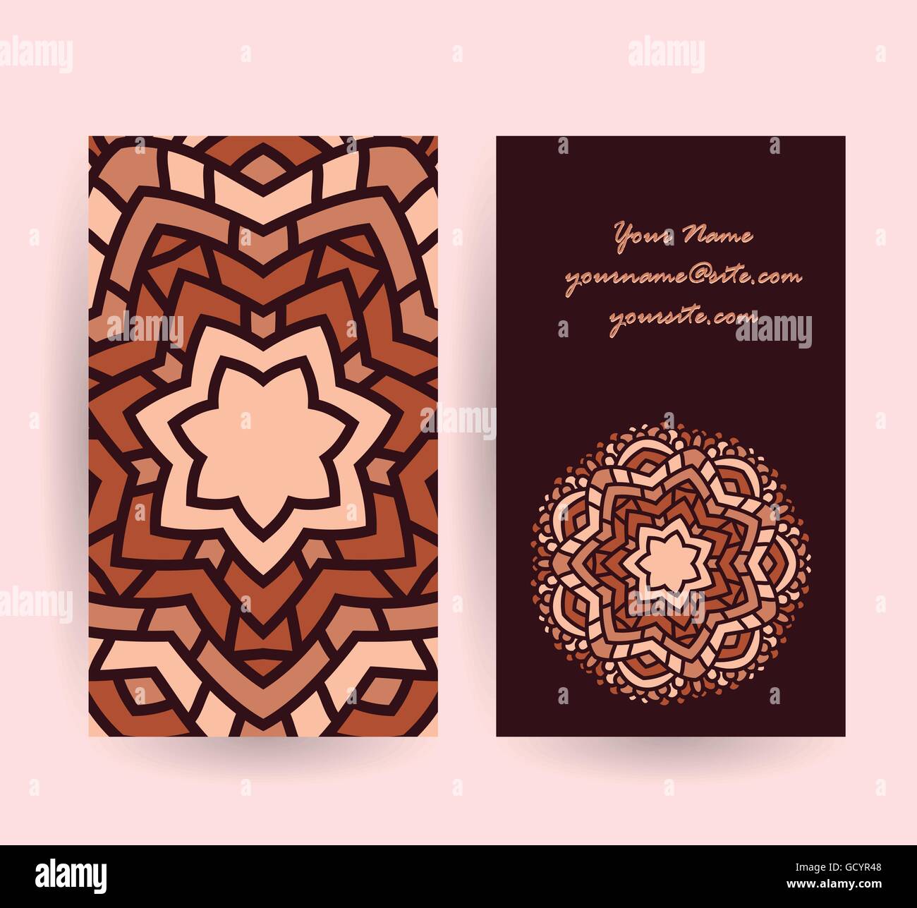 Mandala flower vector Stock Vector Images - Alamy