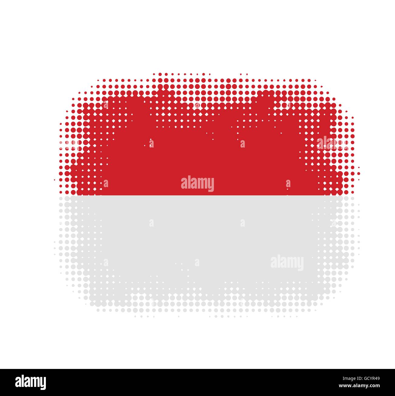 Monaco flag symbol halftone vector background illustration Stock Vector ...