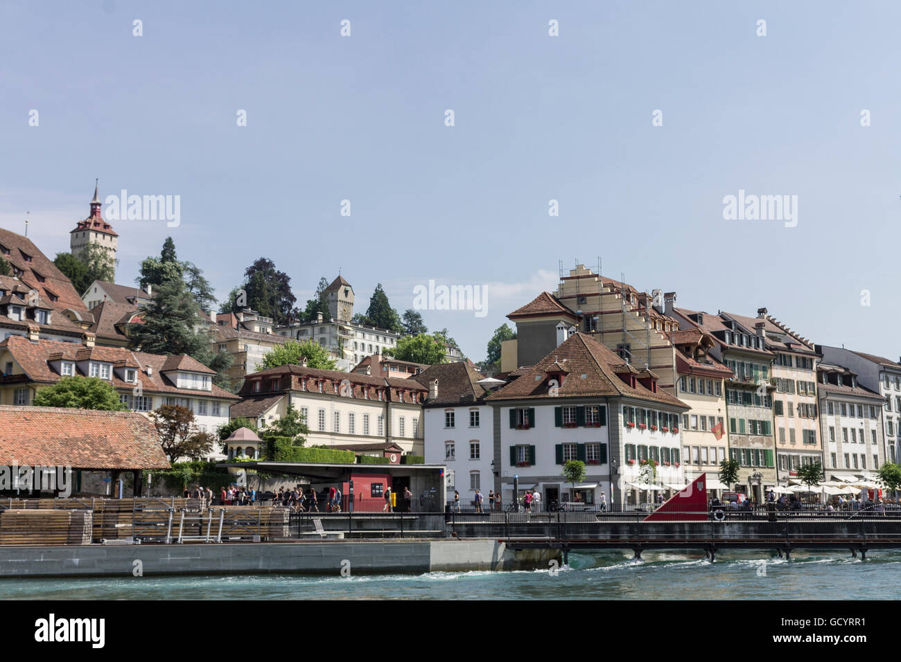 Lucerne Historical Buildings Switzerland Stock Photo - Alamy