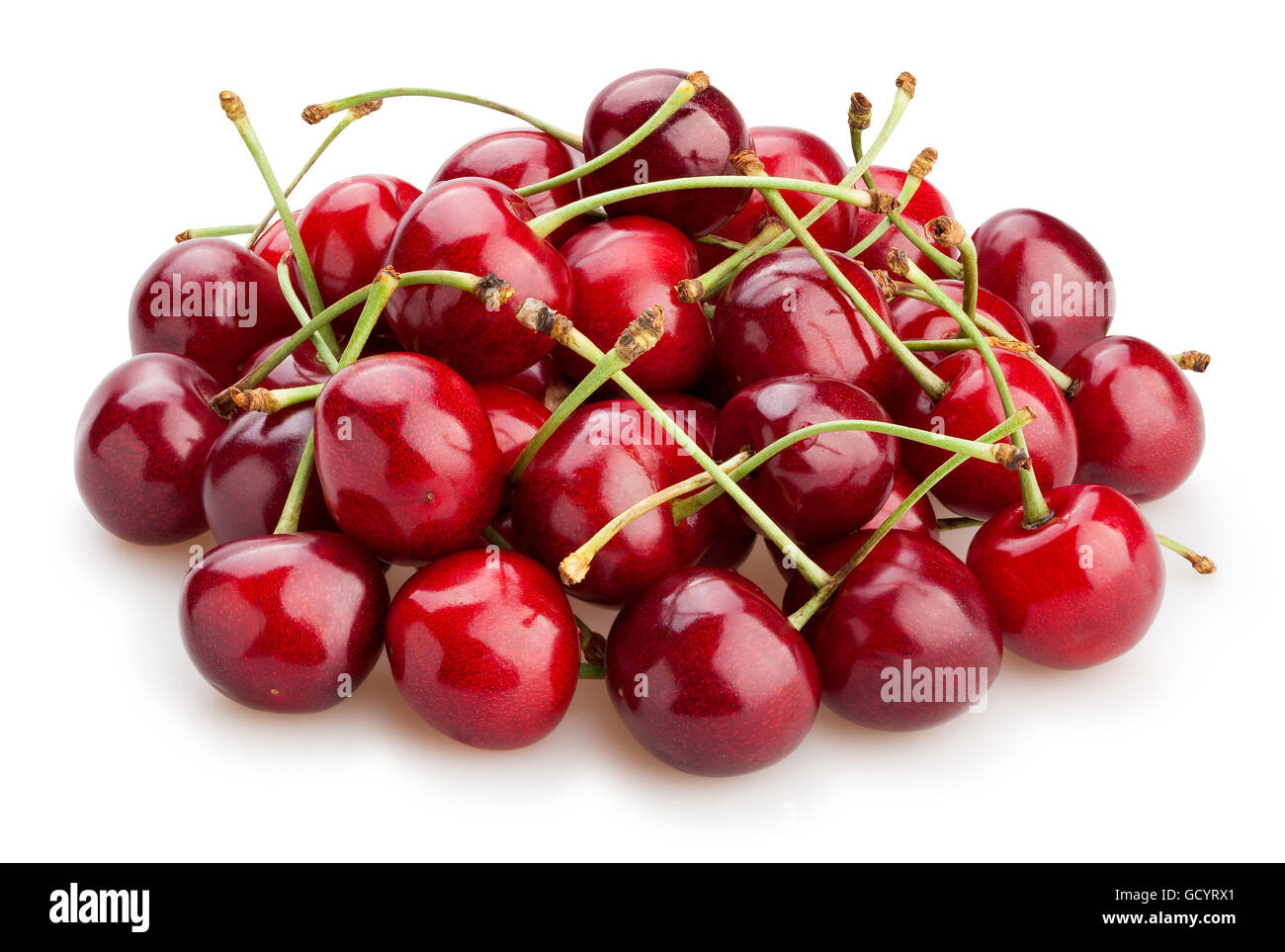 Pile fresh ripe cherry Cut Out Stock Images & Pictures - Alamy
