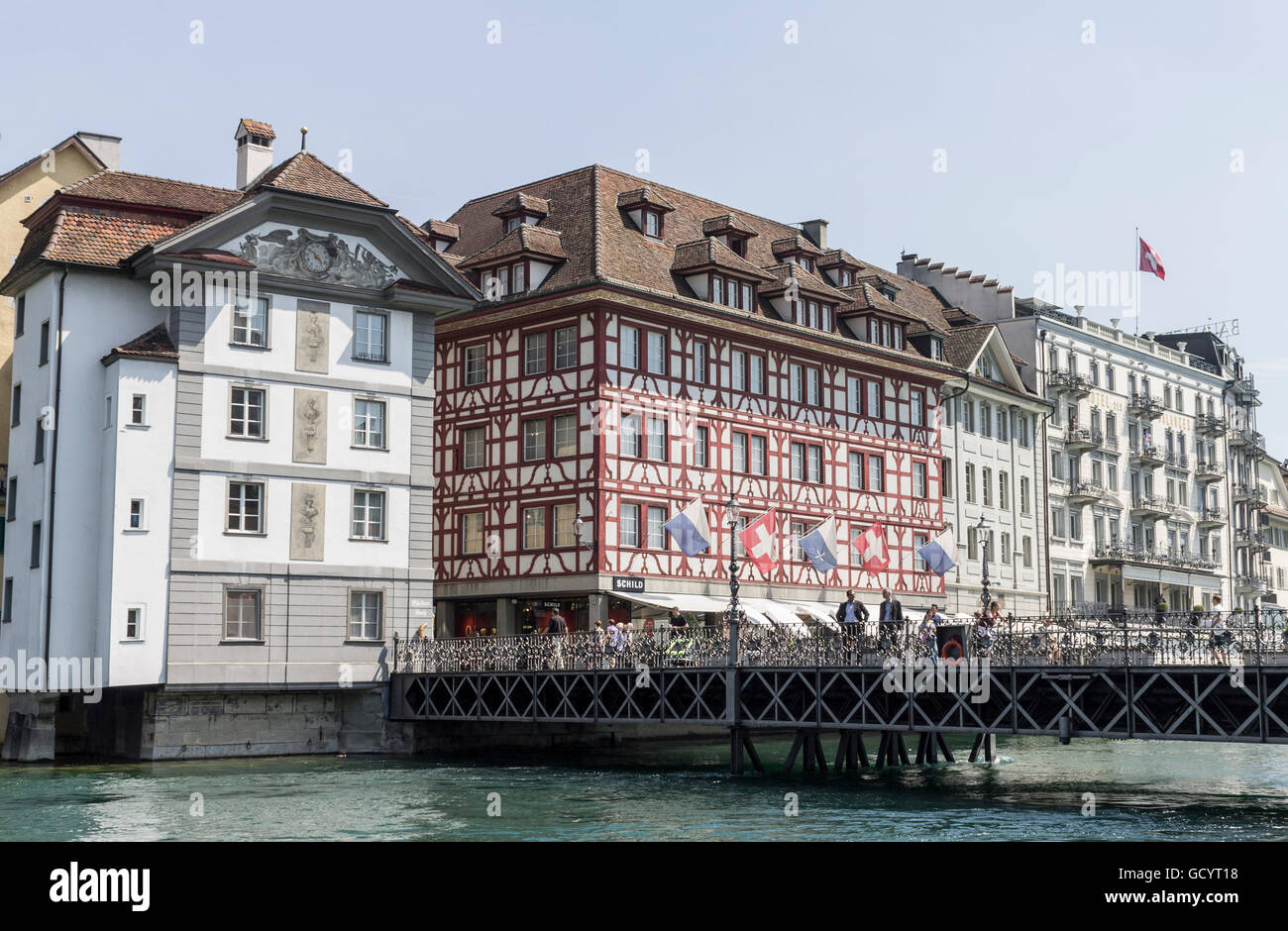 Lucerne Historical Buildings Switzerland Stock Photo - Alamy