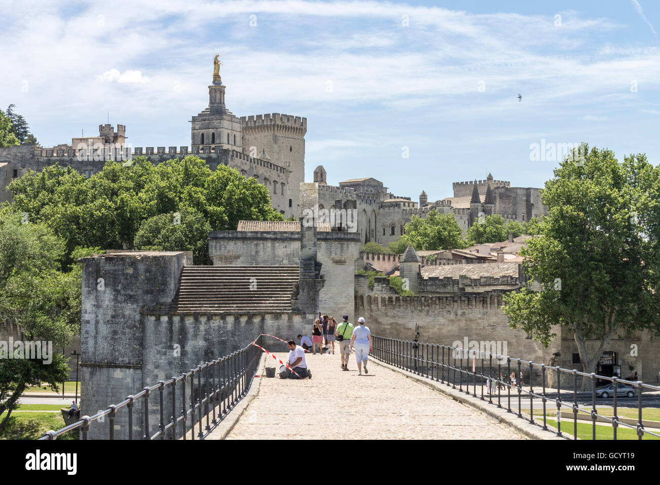Rhone River Avignon bridge, Provence, France Stock Photo - Alamy