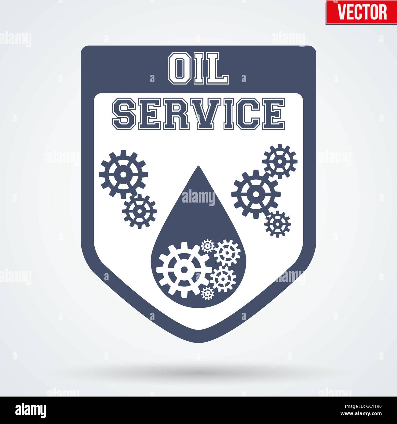 Oil Motor Service Signs and Label Stock Vector Image & Art - Alamy