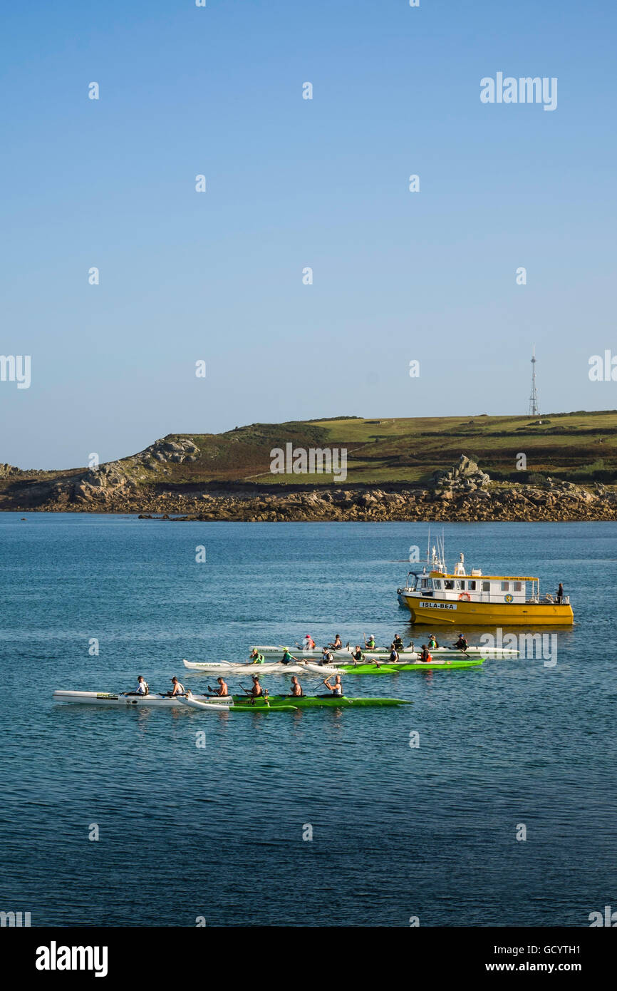 St Mary's Scilly Gig Racing High Resolution Stock Photography and ...
