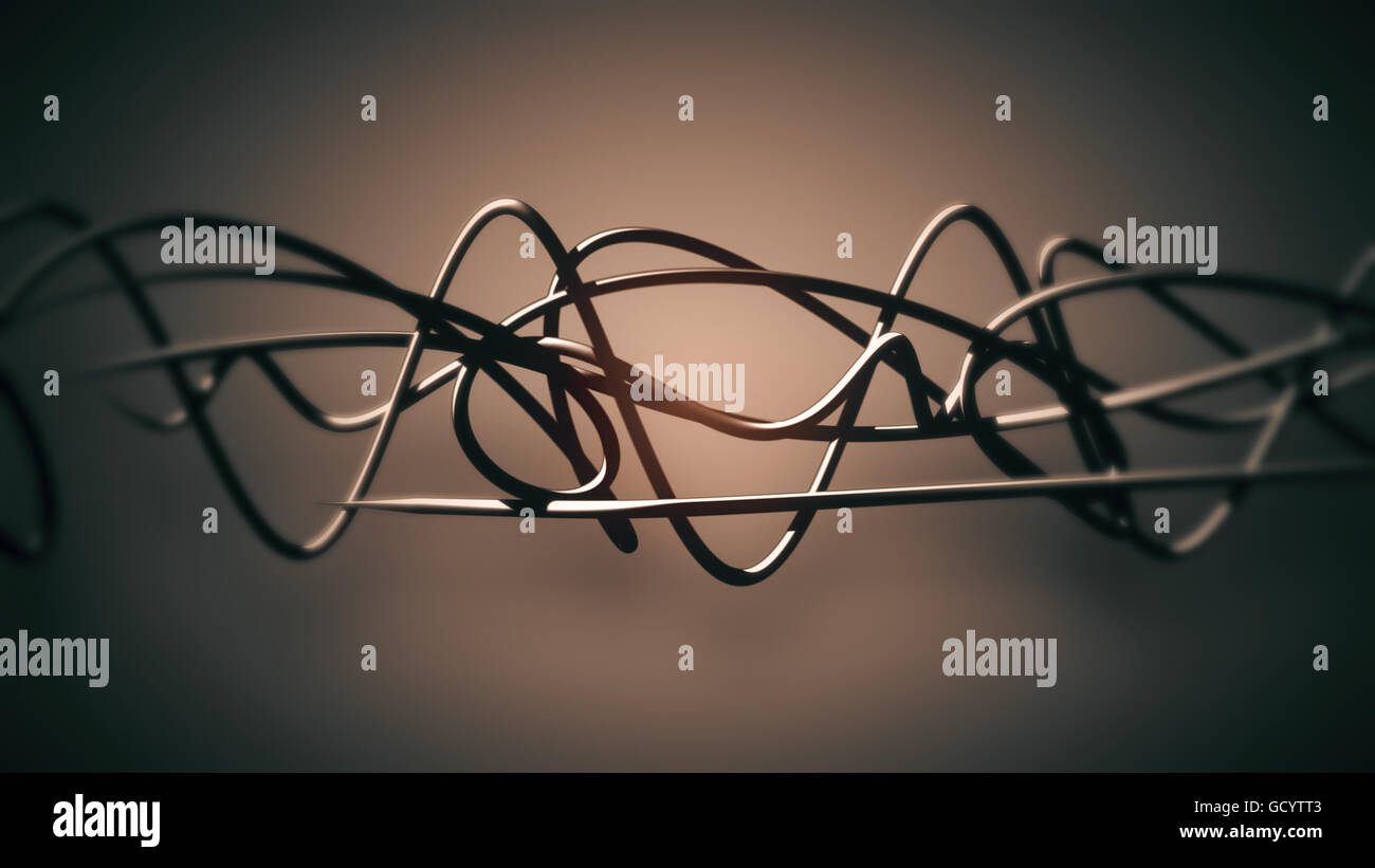 waved organic lines on gradient background, black colour and steel ...
