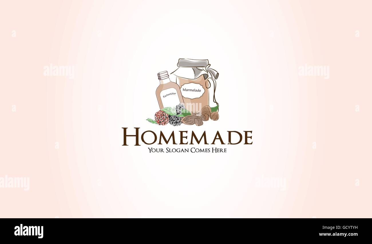 Mason jar vector logo hi-res stock photography and images - Alamy