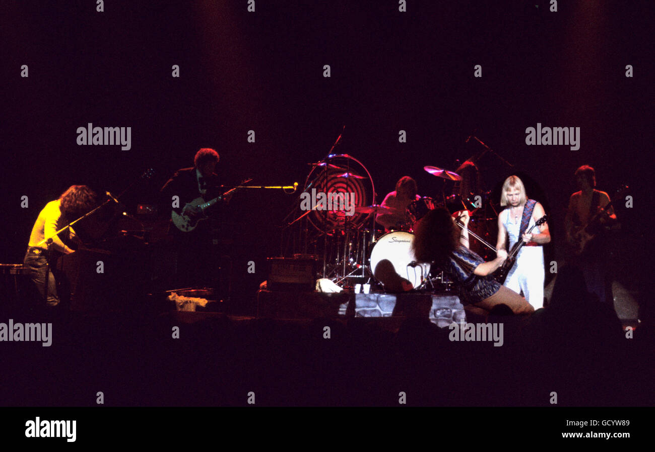 The original lineup of the rock Band "Kansas" live in concert ...