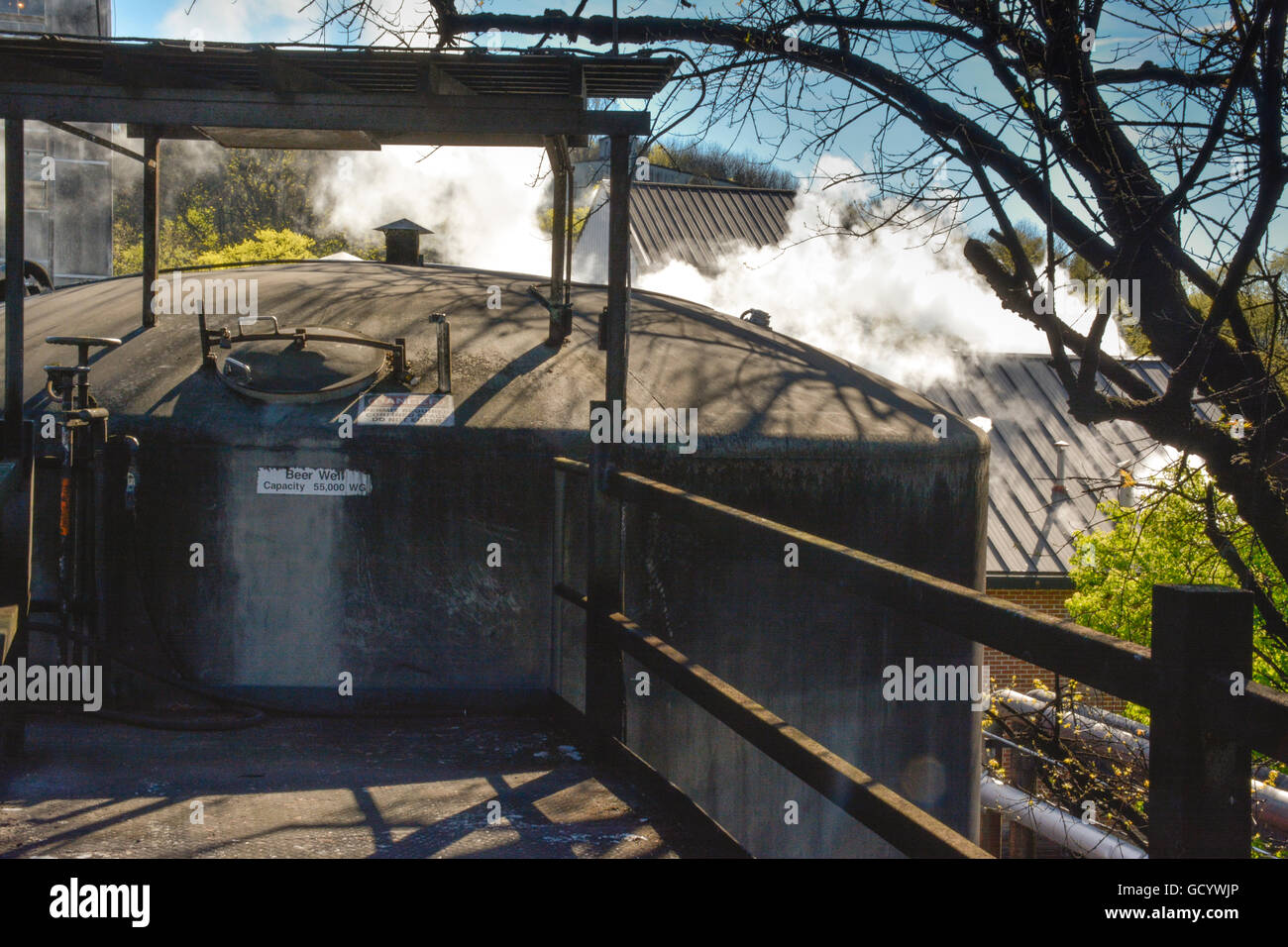 White distillery buildings High Resolution Stock Photography and Images ...