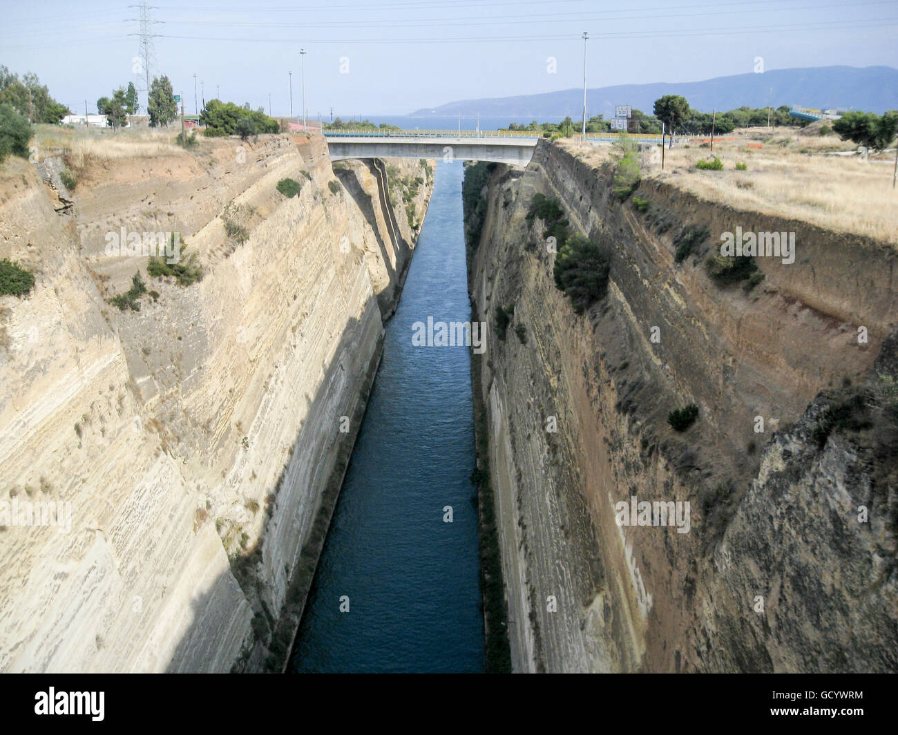 Corinth Canal Peloponnese, Greece Stock Photo - Alamy