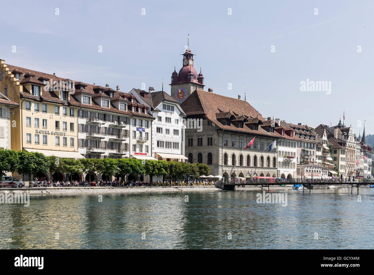 Lucerne Historical Buildings Switzerland Stock Photo - Alamy