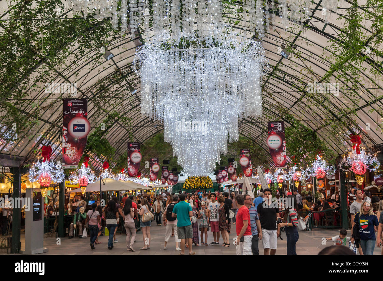 Covered Street Gramado Brazil Stock Photo - Alamy