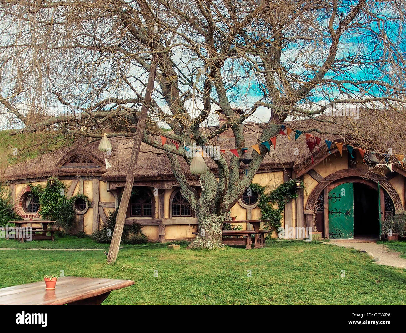 Matamata, New Zealand - August 7, 2013: The real Middle-Earth at the ...