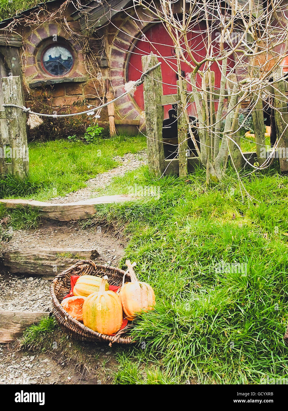 Matamata, New Zealand - August 7, 2013: The real Middle-Earth at the ...