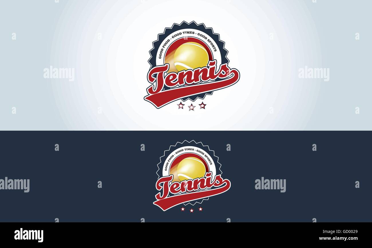 Tennis ball vector sign logo sports bar illustration Stock Vector Image ...