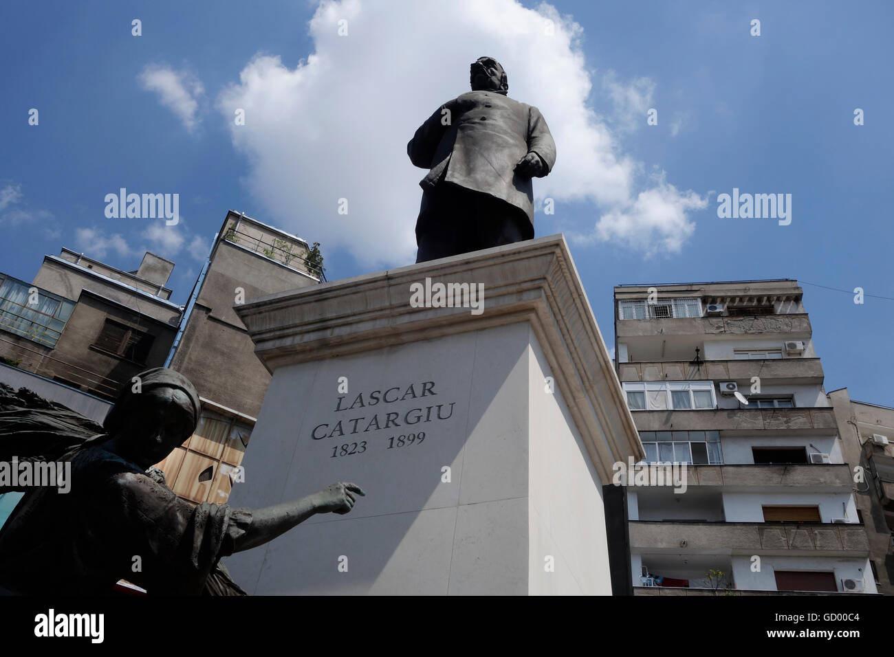 Statue of Lascar Catargiu 1823 –1899 who was a Romanian conservative ...