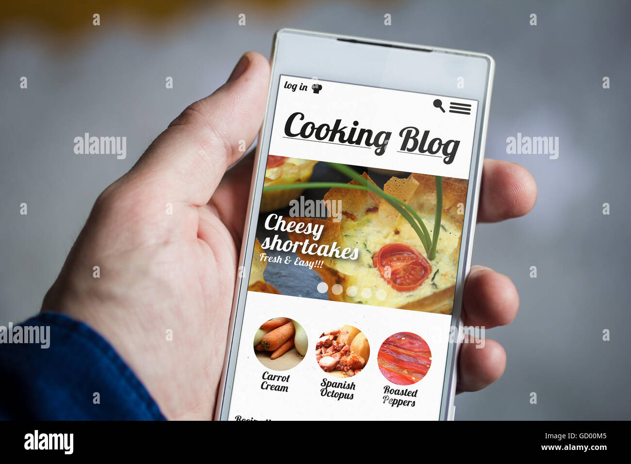 Food blog graphics hi-res stock photography and images - Alamy