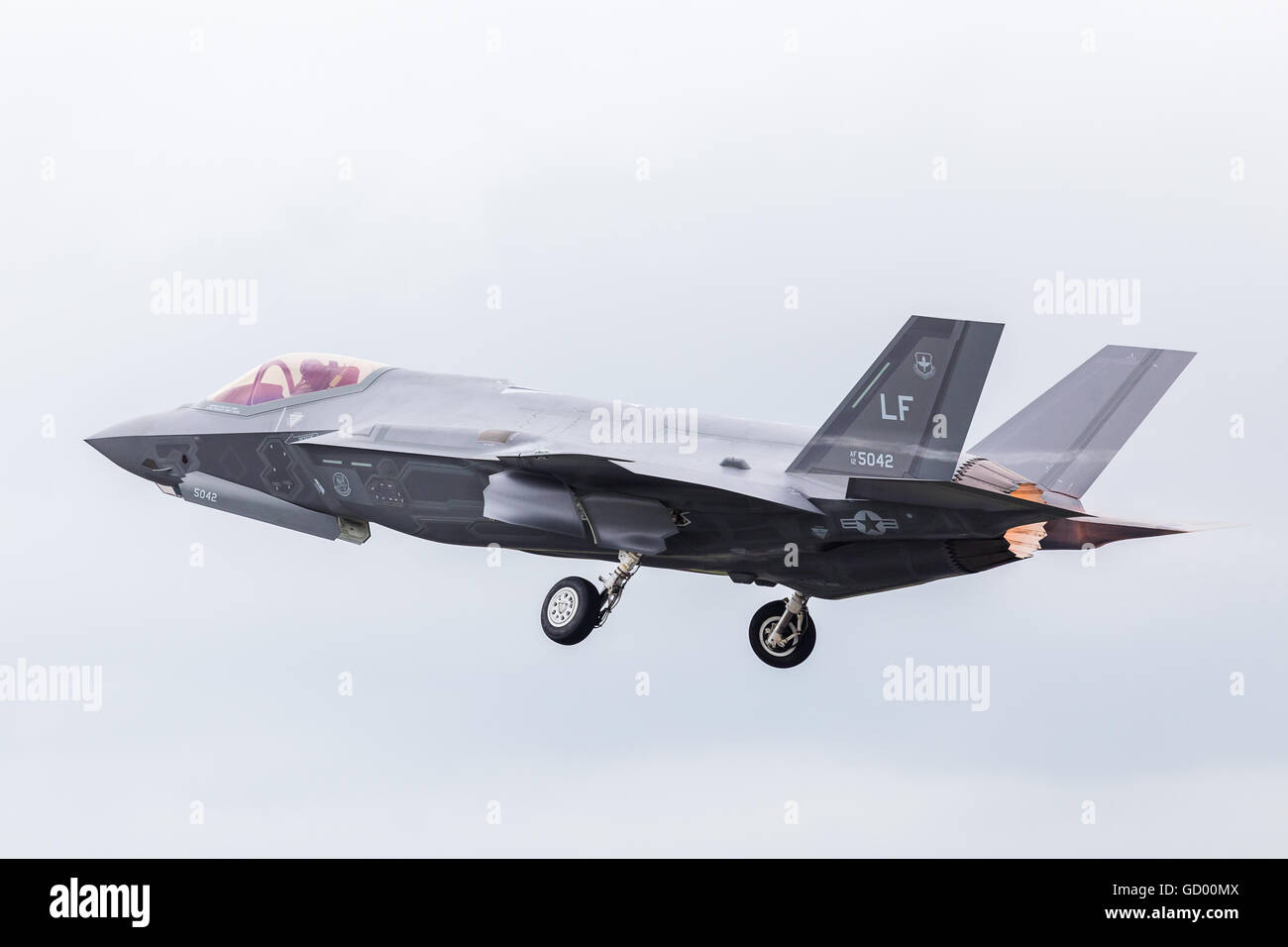 US Marine Corp F-35B stealth lifts its landing gear pictured at the ...
