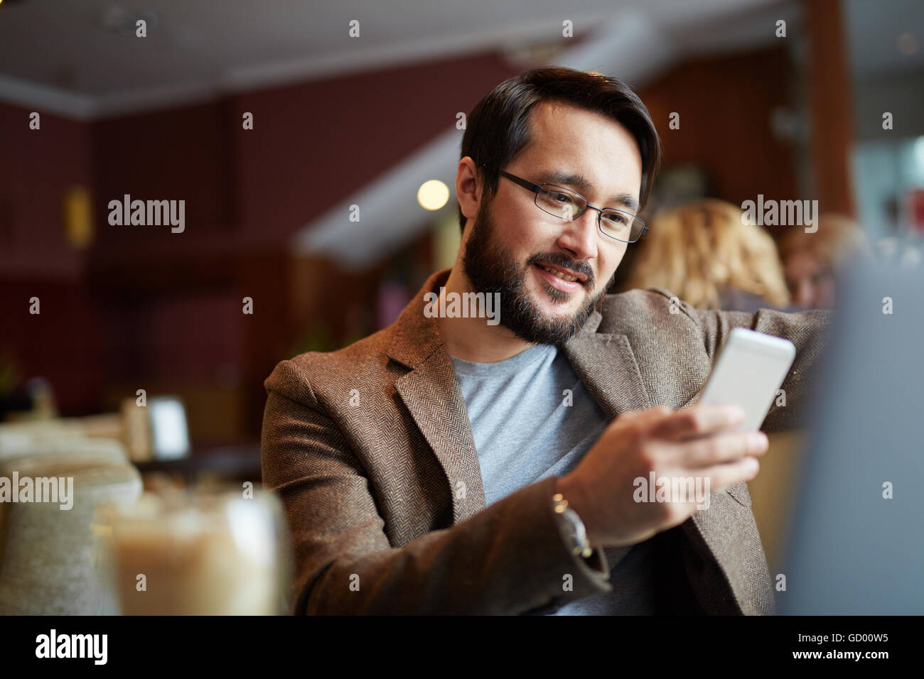 Man with phone Stock Photo - Alamy