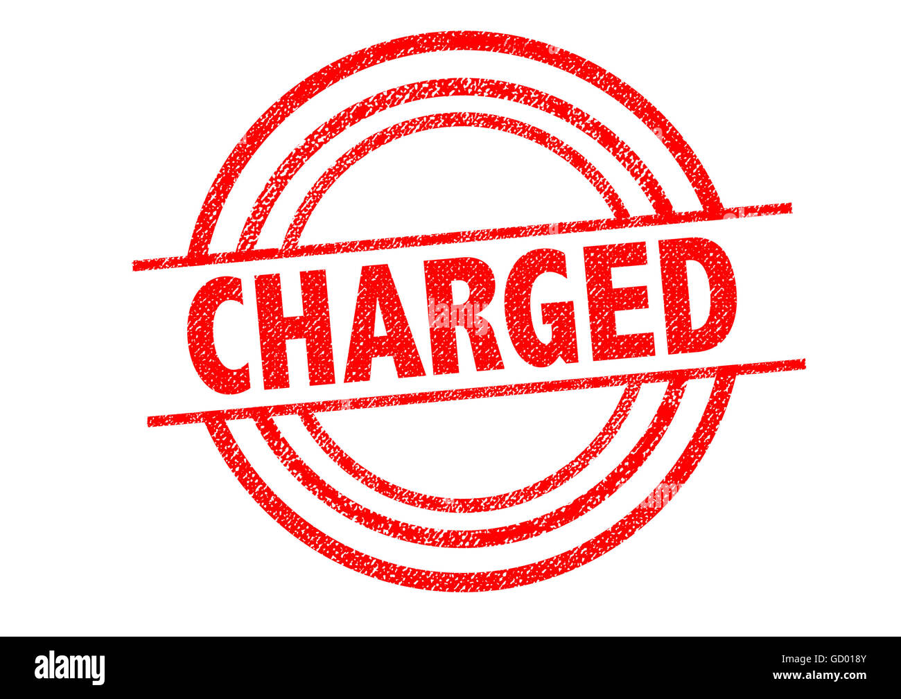CHARGED Rubber Stamp over a white background Stock Photo - Alamy