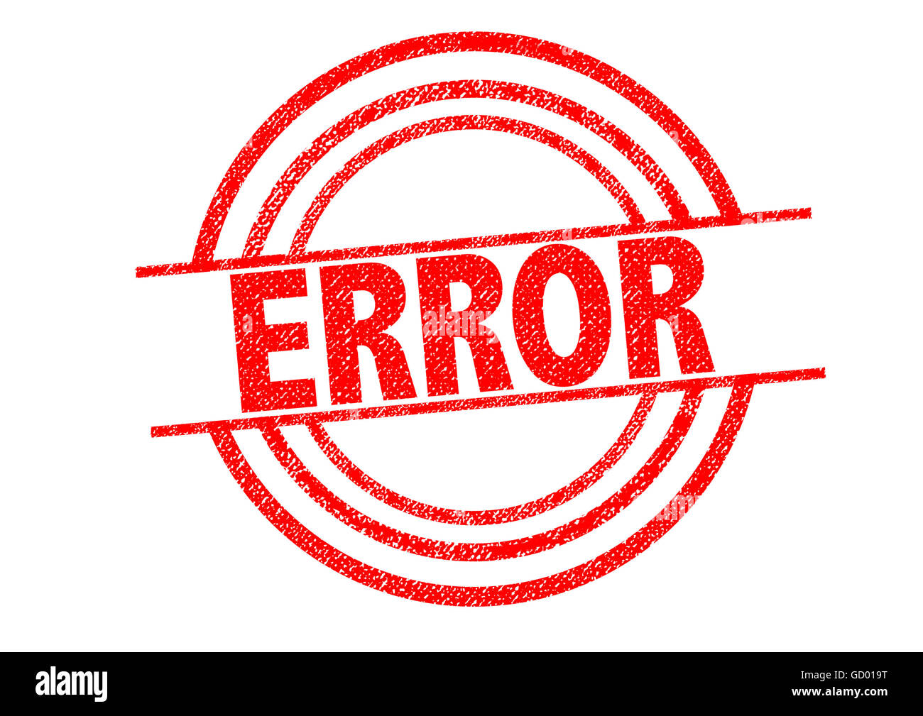 ERROR Rubber Stamp over a white background Stock Photo - Alamy