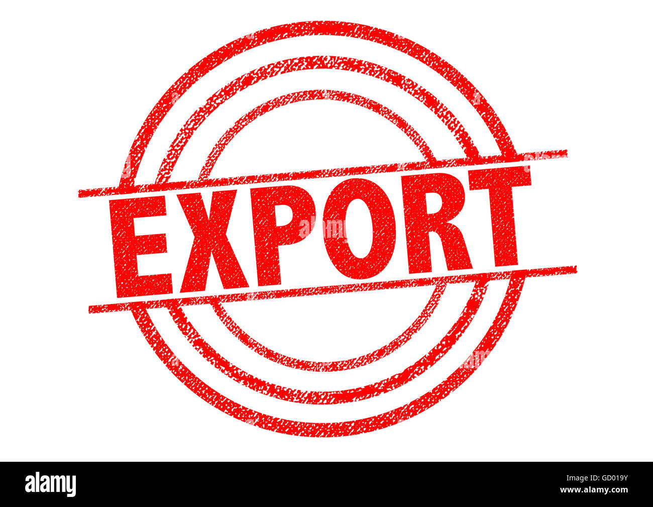 EXPORT red Rubber Stamp over a white background Stock Photo - Alamy