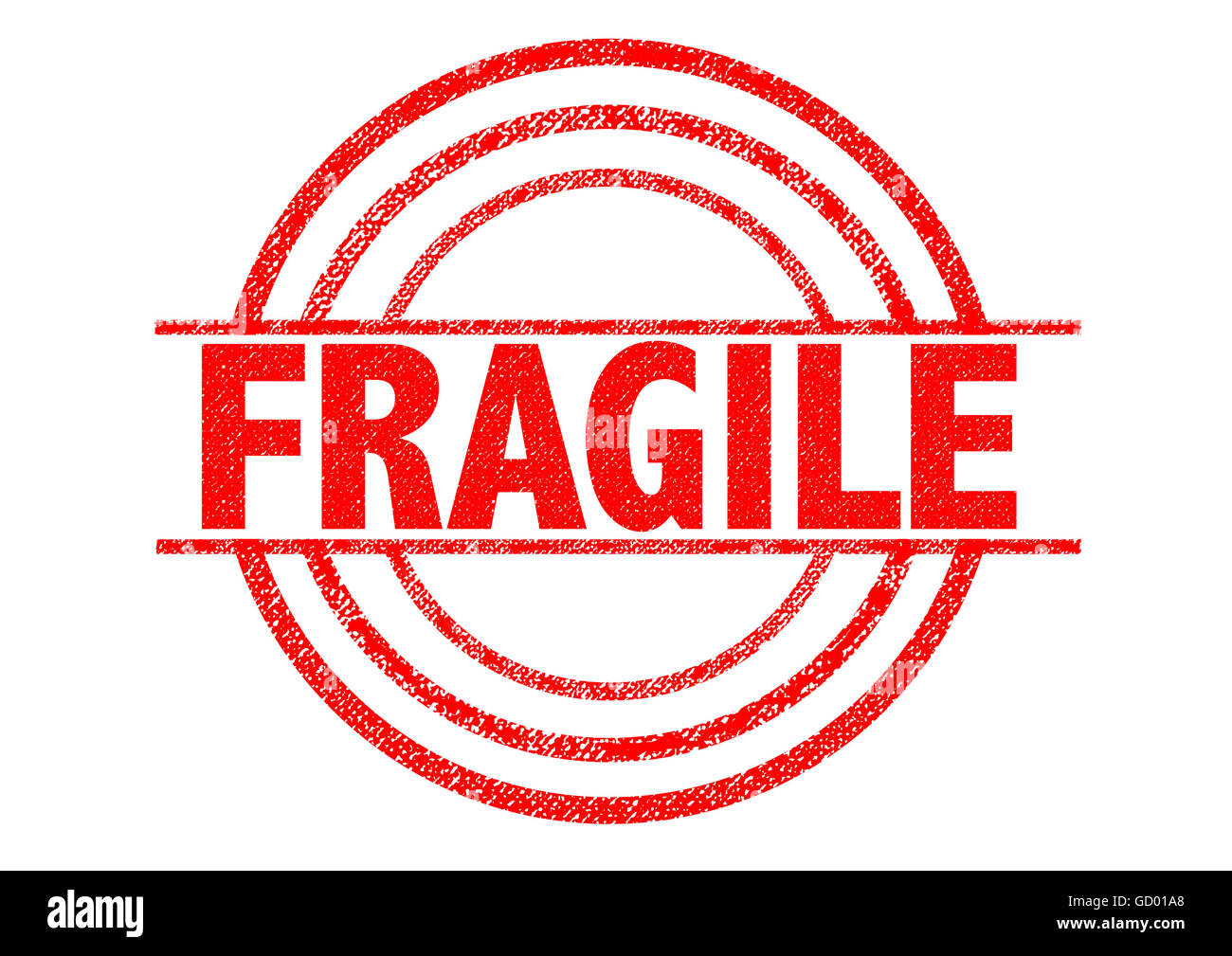 FRAGILE red Rubber Stamp over a white background Stock Photo - Alamy