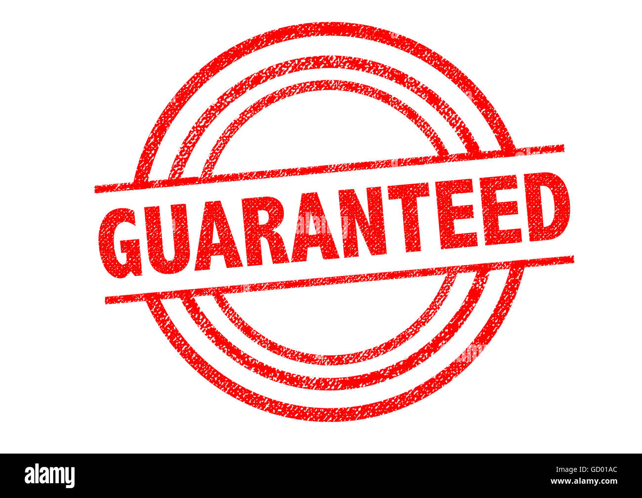 GUARANTEED Rubber Stamp over a white background Stock Photo - Alamy