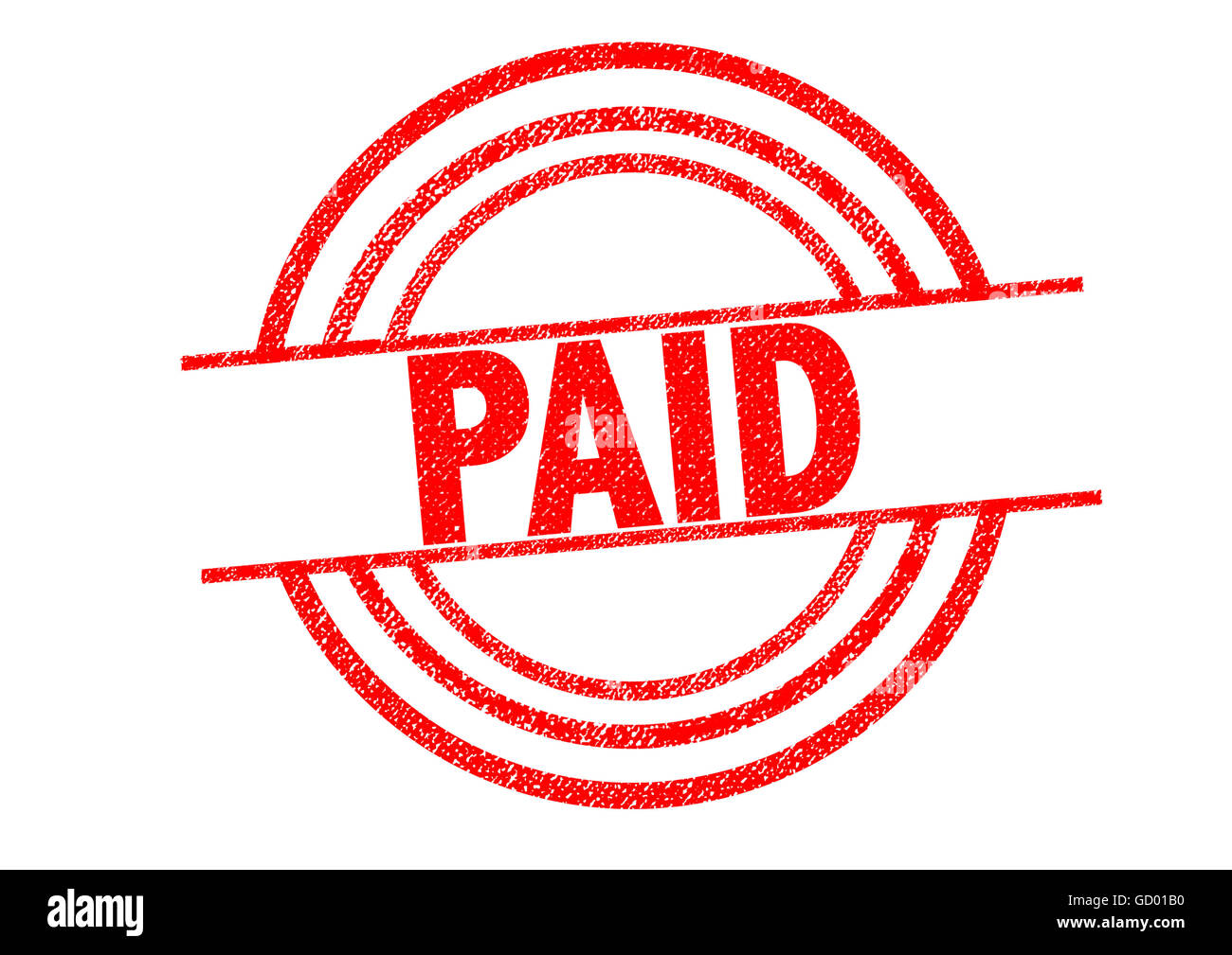 PAID Rubber Stamp over a white background Stock Photo - Alamy