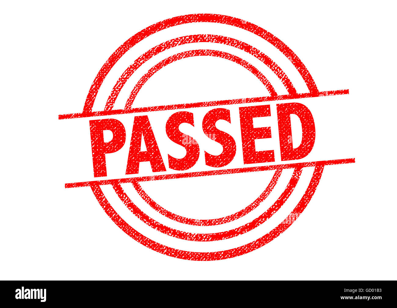 PASSED Rubber Stamp over a white background Stock Photo - Alamy