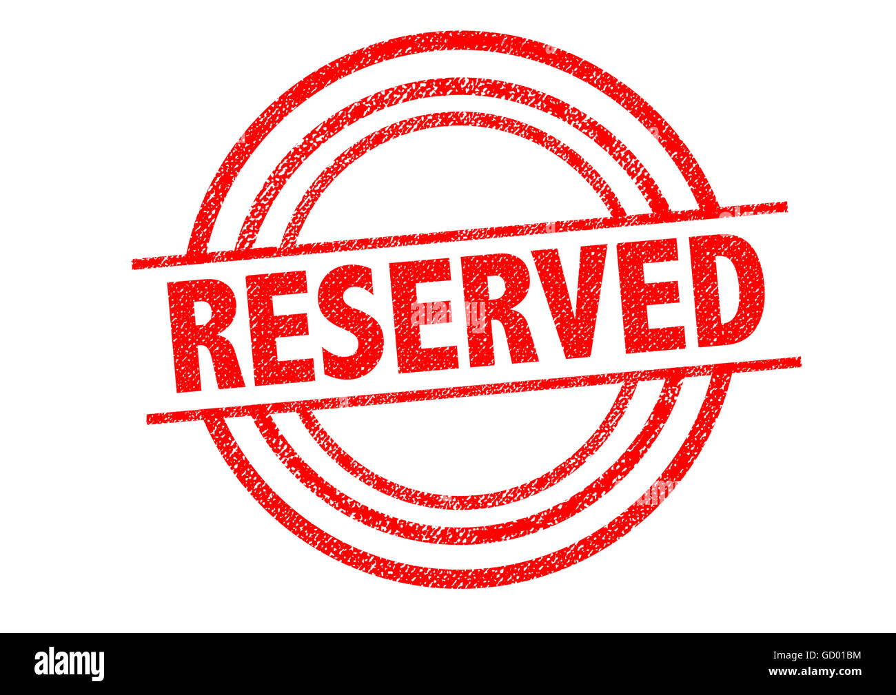 RESERVED Rubber Stamp over a white background Stock Photo - Alamy