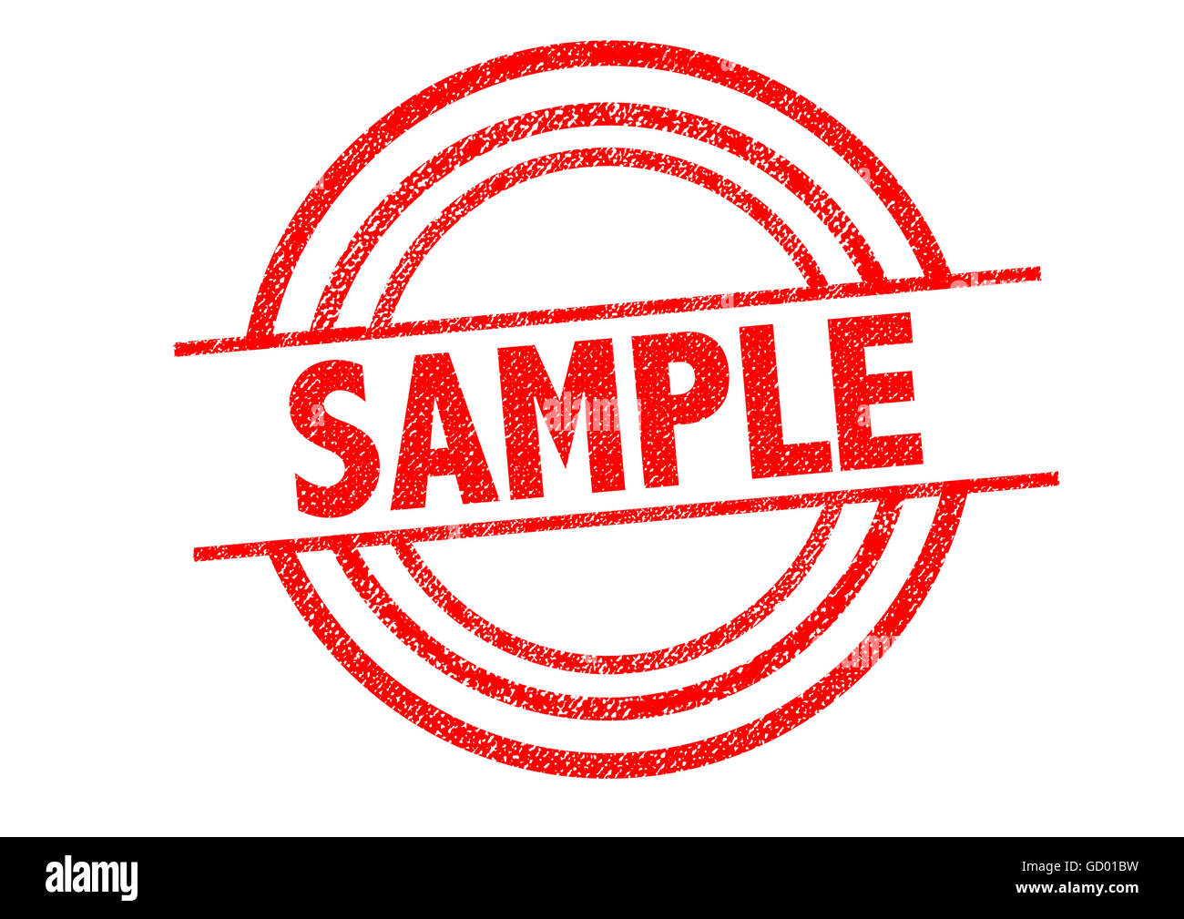 SAMPLE Rubber Stamp over a white background Stock Photo - Alamy