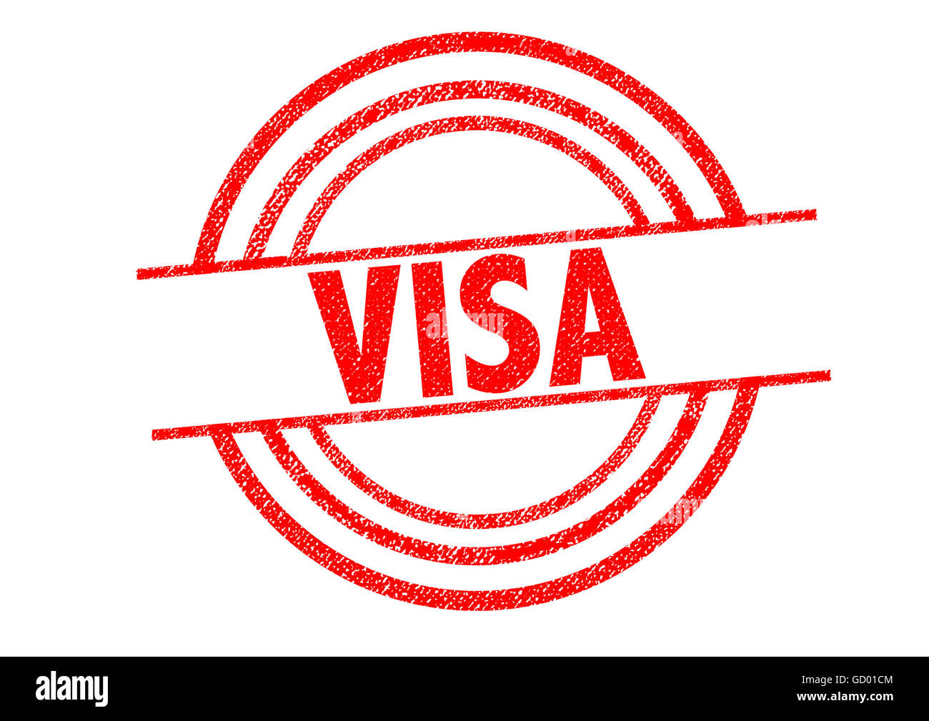 VISA Rubber Stamp over a white background Stock Photo - Alamy