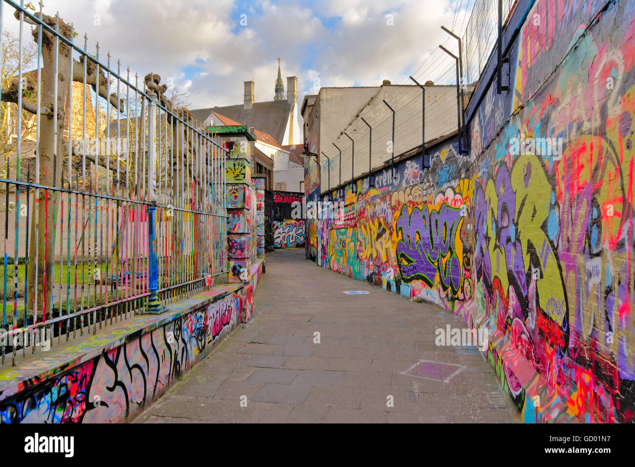 Werregarenstreet. Ghent's most colorful alley, where it's legal to put ...
