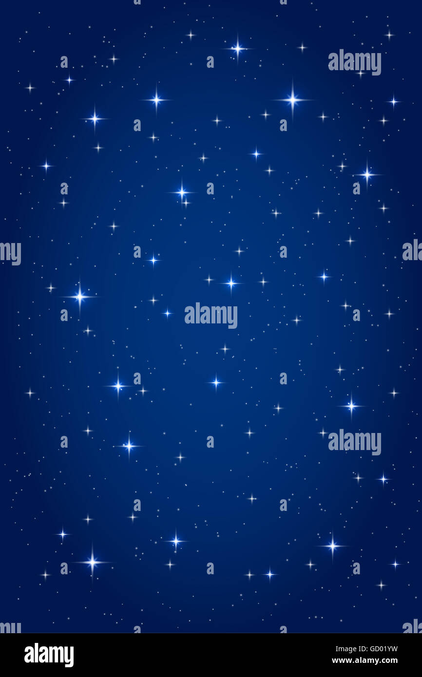 Night starry background. vertical design template Stock Photo - Alamy