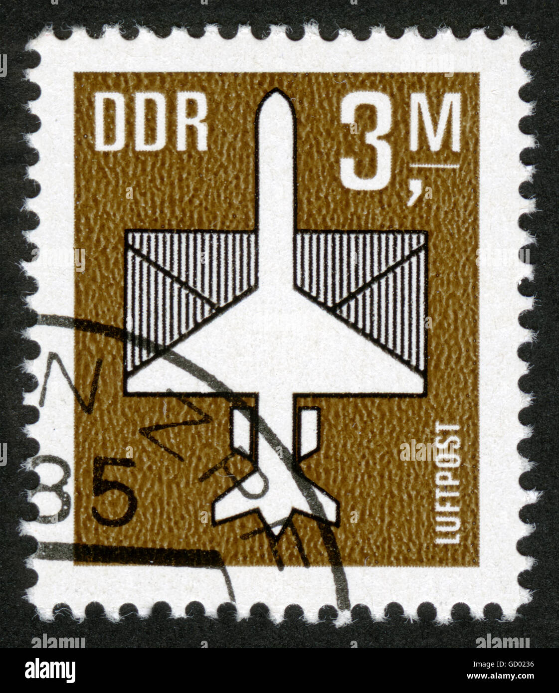 Historic Postage Stamps Of The Gdr High Resolution Stock Photography ...