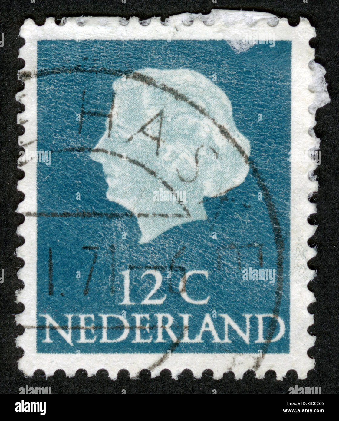 Postage Stamp From Netherlands Depicting High Resolution Stock ...