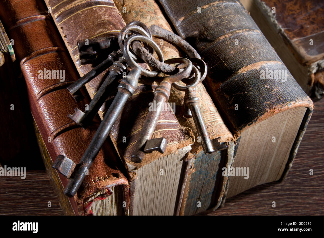 Ancient keys . Once they could open different locks Stock Photo - Alamy