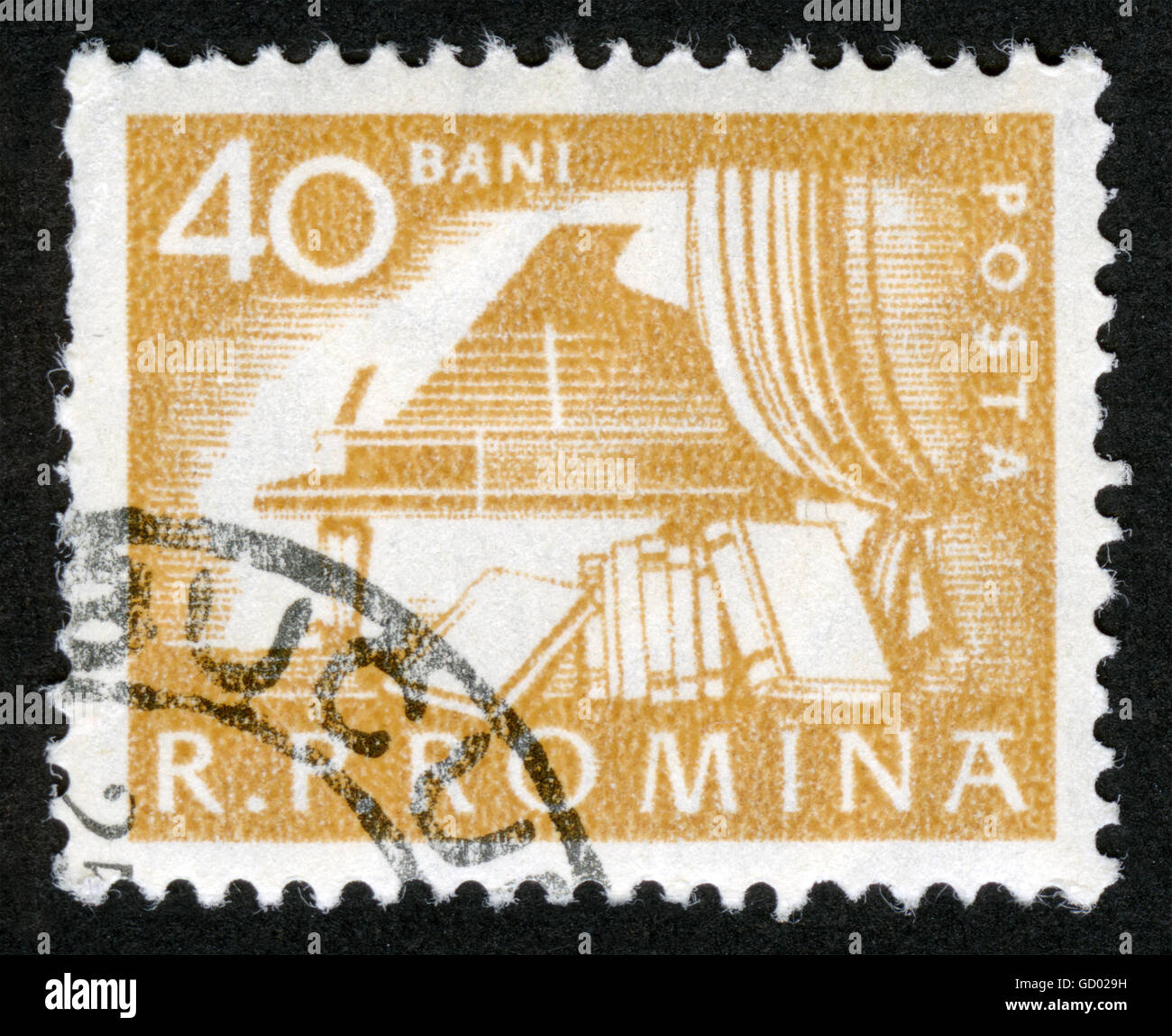 Romania, post mark,stamp,art Stock Photo - Alamy